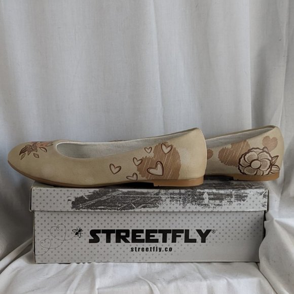 Streetfly | Shoes | Streetfly Antique Bird Ballerina Ballet Flats Size ...